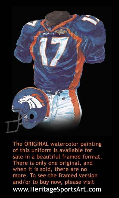 Denver Broncos Uniform and Team History | Heritage Uniforms and Jerseys ...