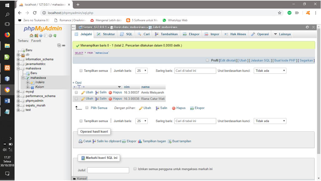 Cara Menampilkan Data dan Database dengan Netbeans