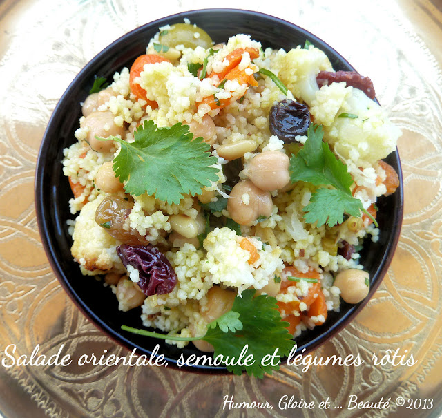 HGB: Salade orientale semoule et légumes rôtis