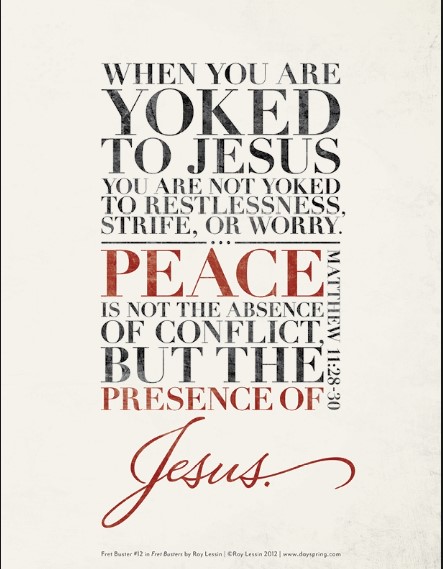 Living in the Shadow of His Hand: The Yoke of Christ is not a Burden