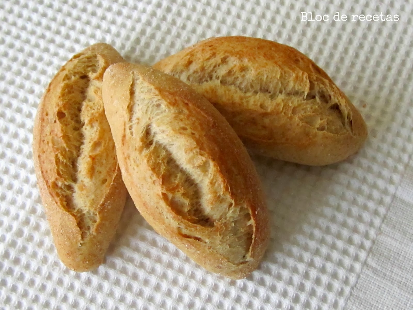 Bloc de recetas: Panecillos integrales para bocadillos