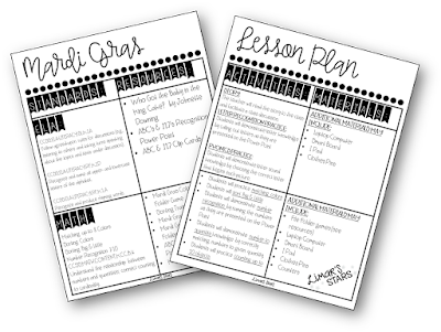 Mardi Gras Lesson Plan | Mrs. Limar's Stars!