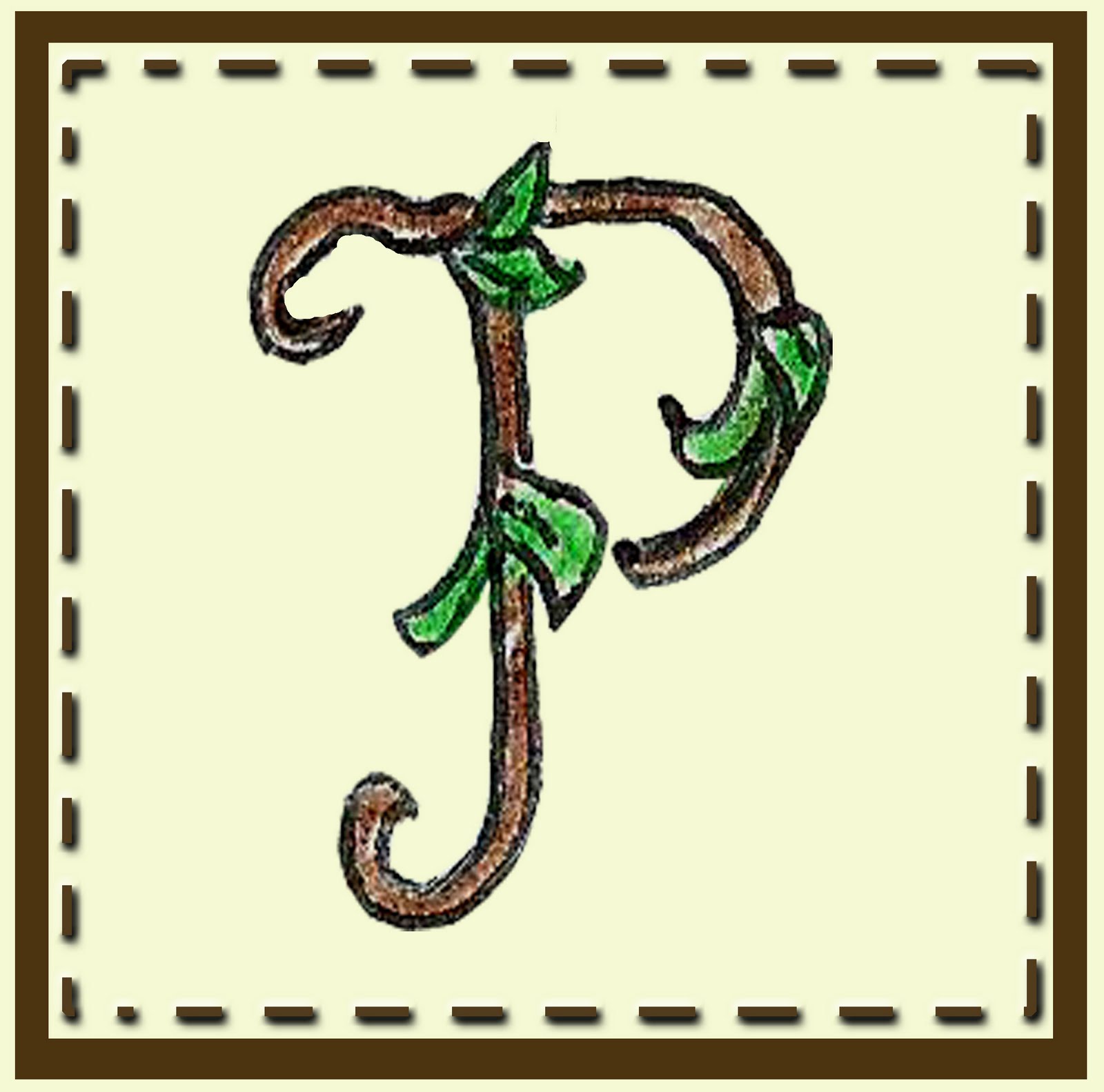 GRANNY ENCHANTED'S BLOG: "Twigs and Leaves" Free Scrapbook Alphabet ...