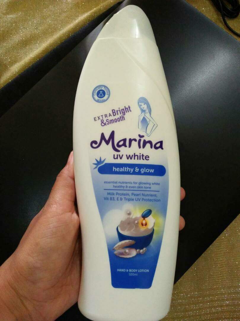 Review Hand and Body Lotion Marina UV White — Tulisan Febri