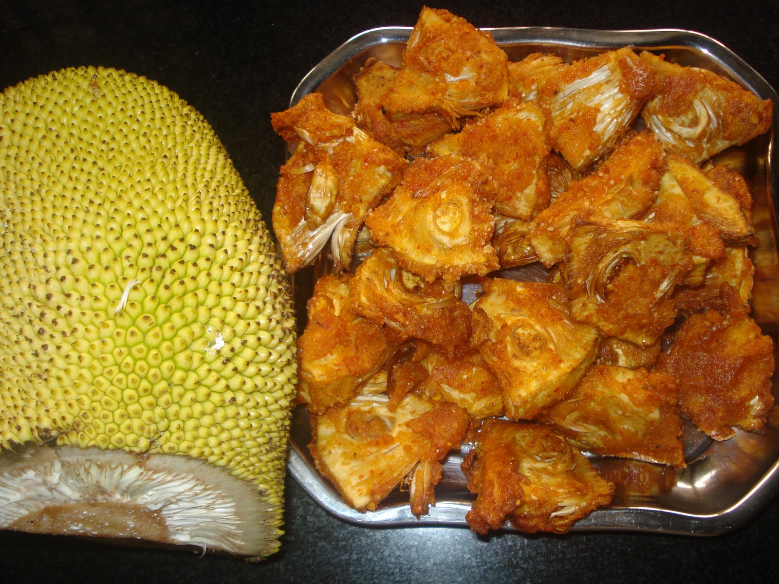 Jay's Veg Kitchen: JACK FRUIT FRY/ KADGI PHODI