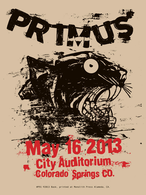 INSIDE THE ROCK POSTER FRAME BLOG: Tonight's Primus Poster from ...