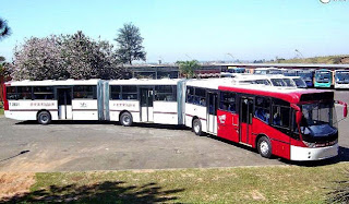 + PLUS VEHICLES: TRIPLE ARTICULATED PUBLIC BUS