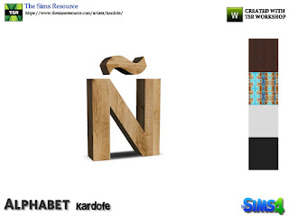 kardofe Creaciones Sims: ALPHABET