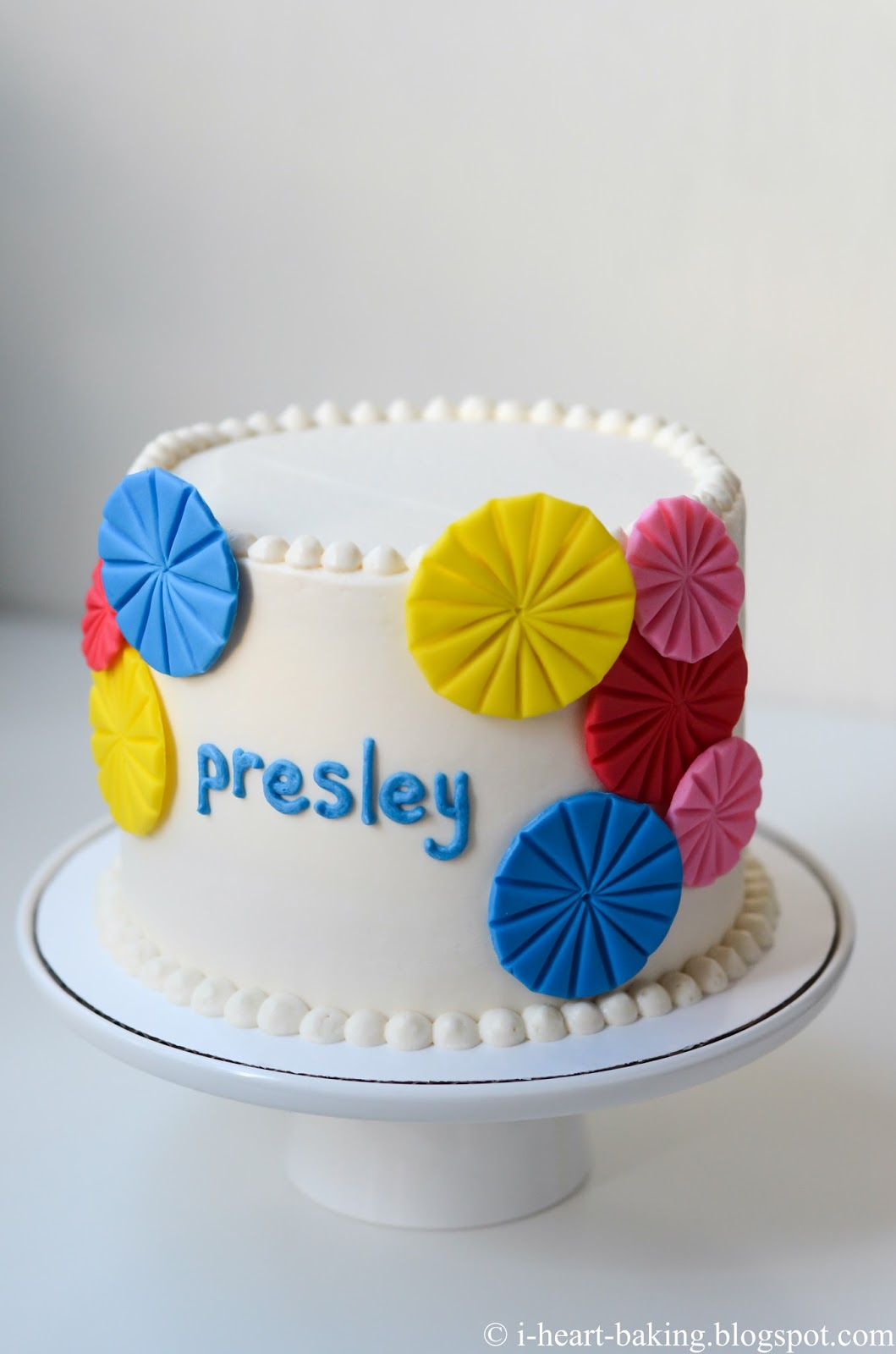 i heart baking!: fondant fan birthday cake