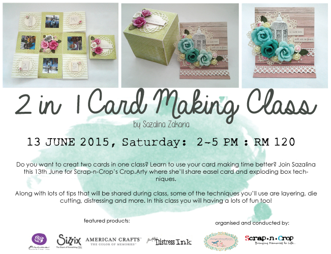 shareyourlovewithcards: 2 in 1 Card Making Class, 13 June 2015 at Scrap ...