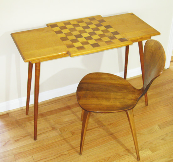 Gotcha Modern!: Mid Century Mod Checkers / Chess Table