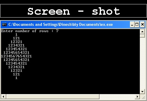C Programming | Computer | Ms-Excel: Number rhombus