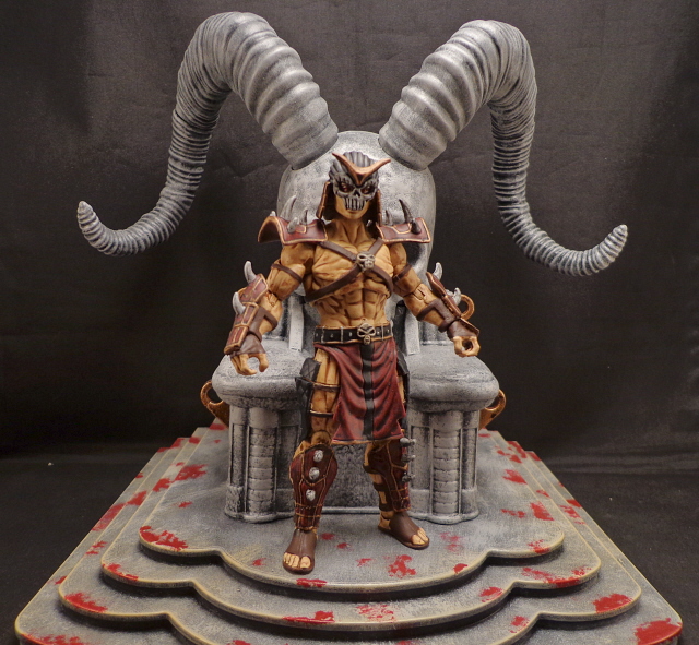 Stronox Custom Figures: Mortal Kombat Shao Kahn and Arena Throne Playset