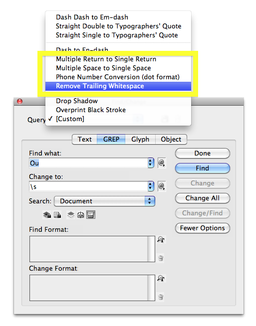 Document Geek Remove Trailing Whitespace Gotcha Underline Tab Stops