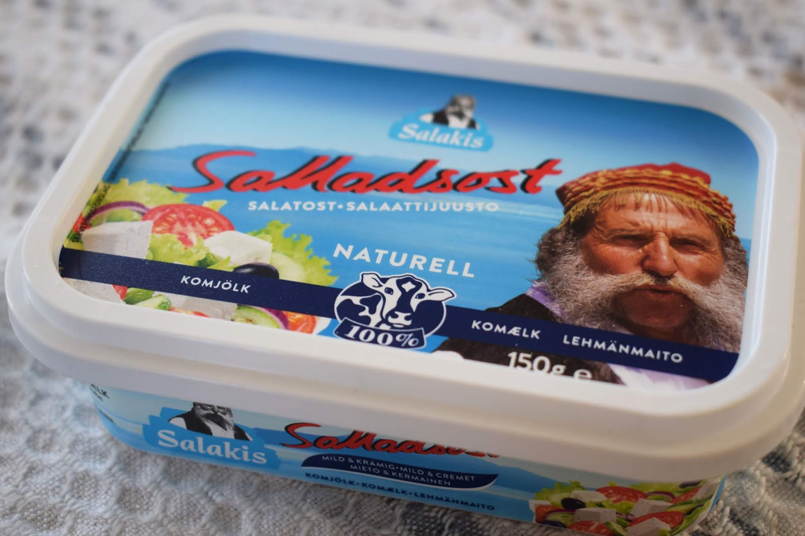 Smaskelismaskens: Sallad med salladsost och apelsindressing