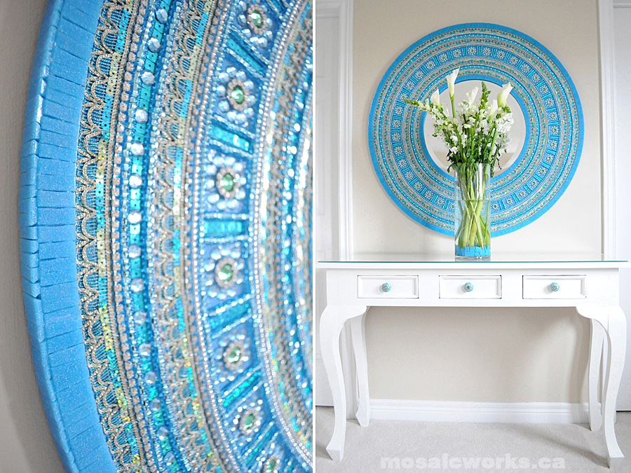 mosaicworks.ca: The Blue Saree Mirror