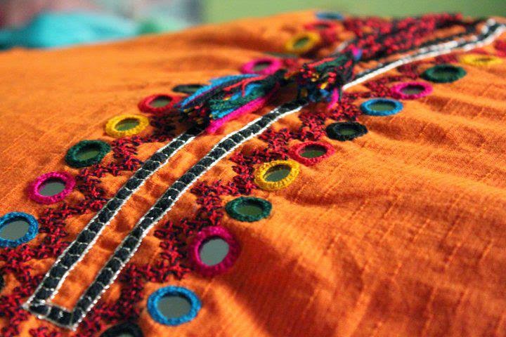 Sindhi Culture and sindhi dress: Sindhi Embroidery Neck Designs