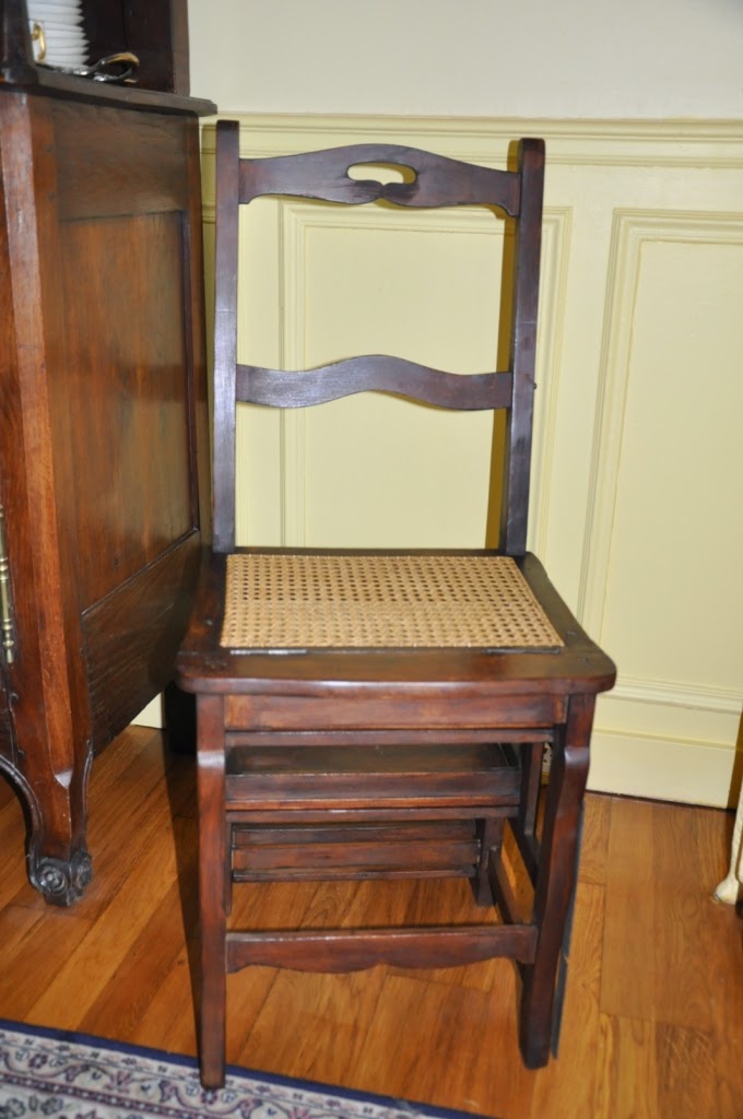 Normandie Cannage: Une chaise escabeau très originale cannée en région ...