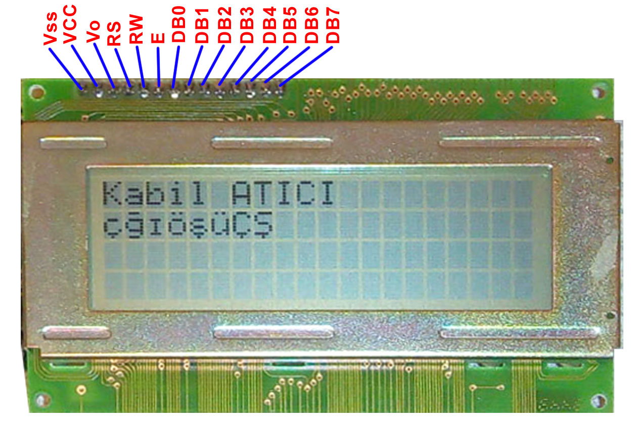 Elektronik ve İşlemciler: Arduino/Genuino UNO üzerinden LM044L sürülmesi