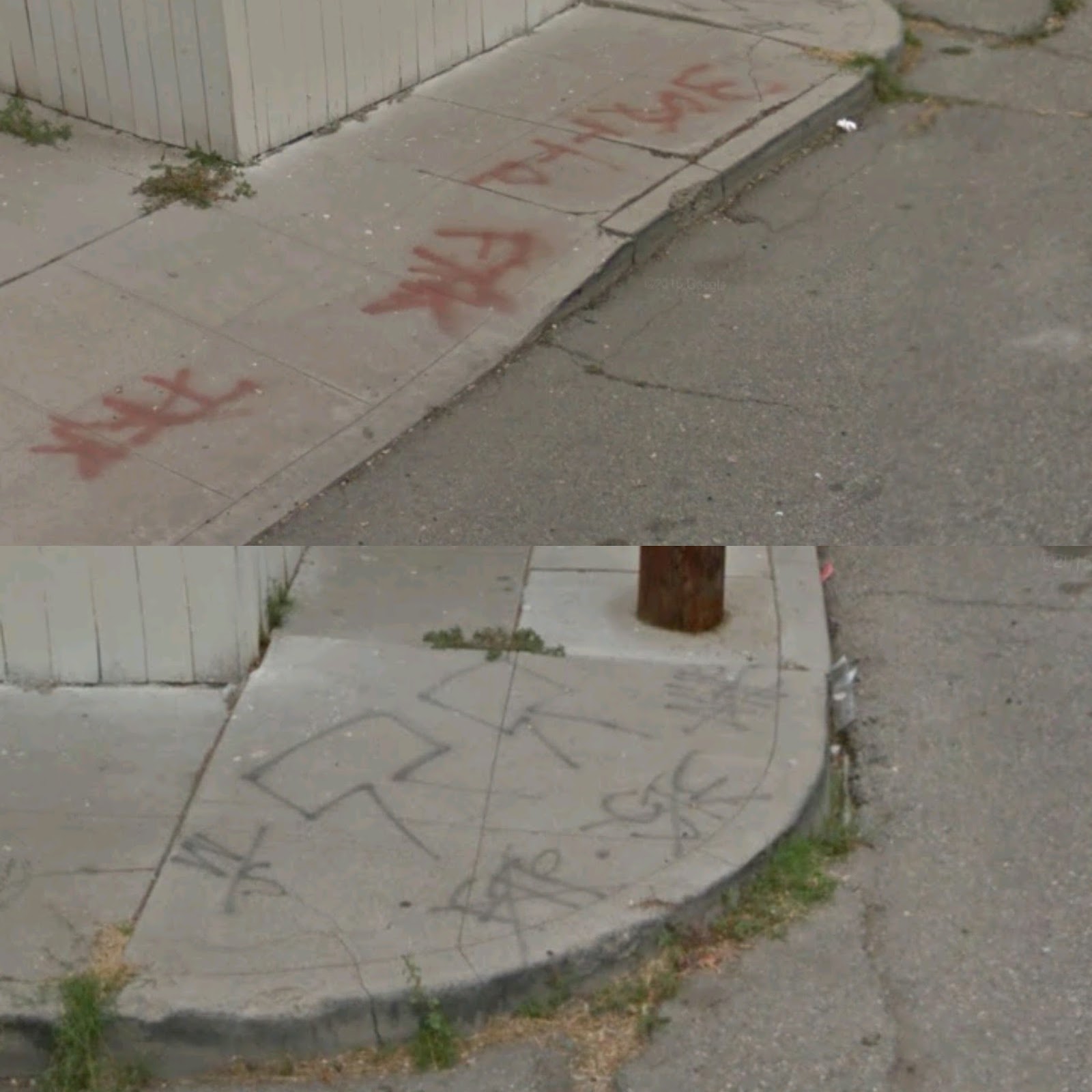 blood piru brims gangs graffiti: Tree top piru