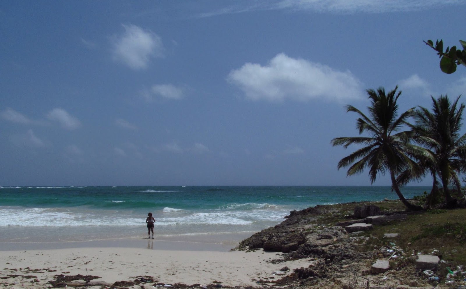 Joan, my views: The White Sand Beach at Morant Point Lighthouse