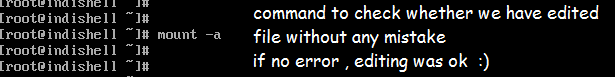 "/etc/fstab" file, how mounting of partitions is done by OS itself ...