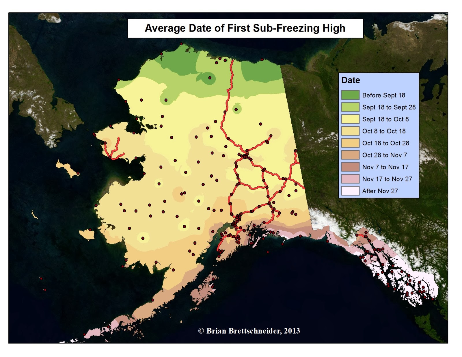 Deep Cold: Alaska Weather & Climate: First Sub-Freezing High Temperature