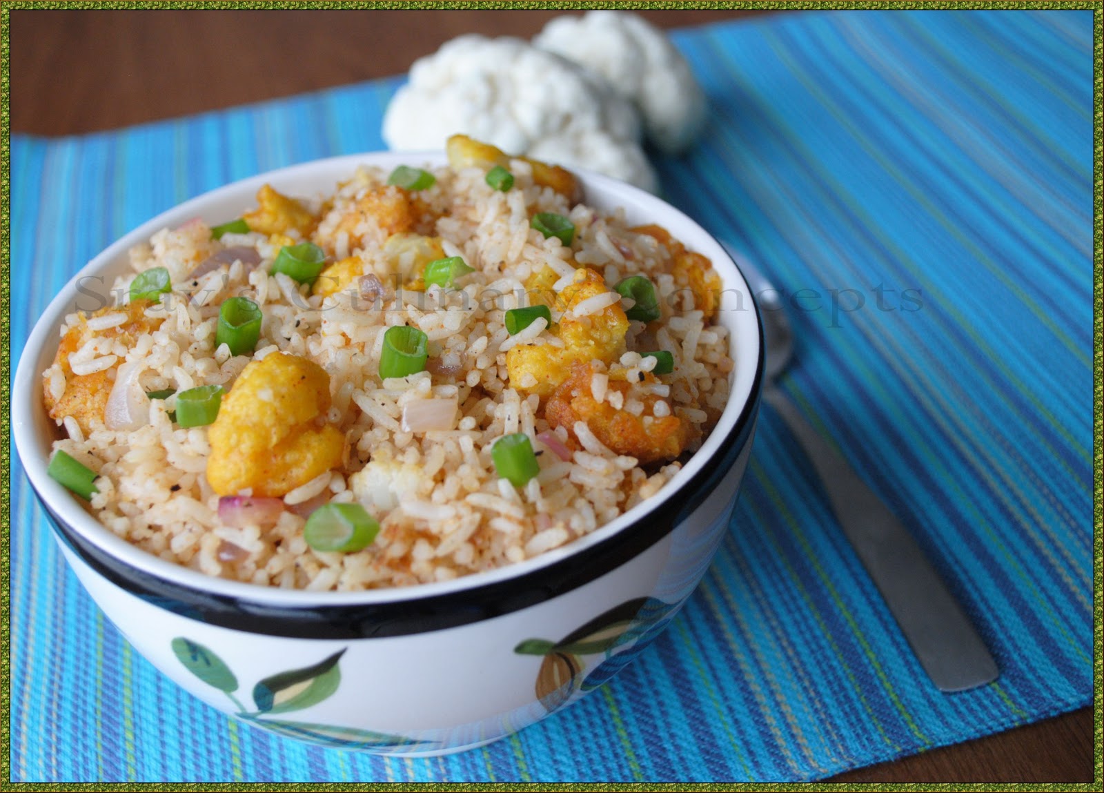 Srav's Culinary Concepts: Cauliflower Rice/Gobi Rice