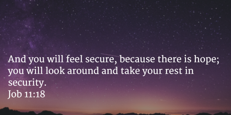 Prayer Pointers: Job 11:18 - Secure in Hope