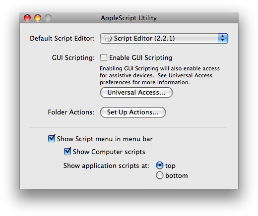 BreierNotes: How To Add The AppleScript Menu To The Menu Bar