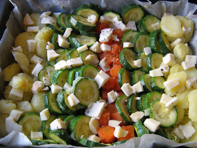 Contorni: Verdure al forno con scamorza e pinoli