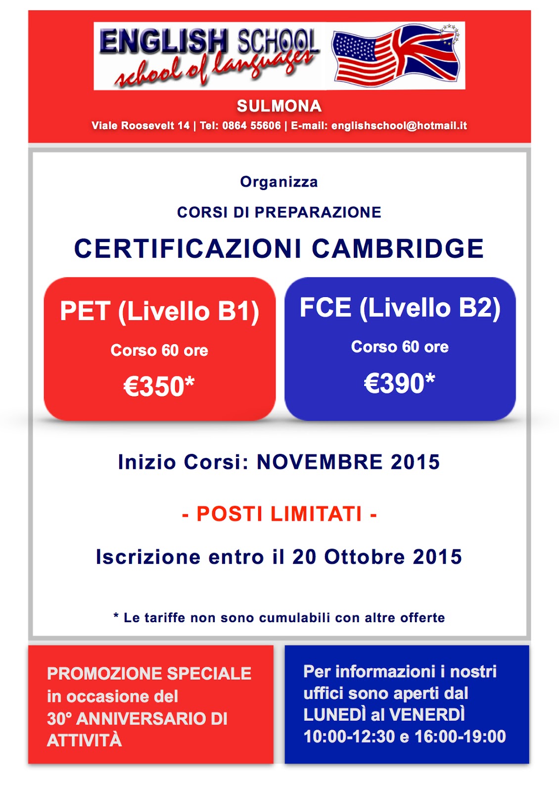 Offerta corsi PET (B1 Intermediate) e FCE (B2 Upper Intermediate) ~ The ...