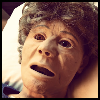 Creepy picture of old lady dummy dubbed "Old Lady Gangrene Face ...