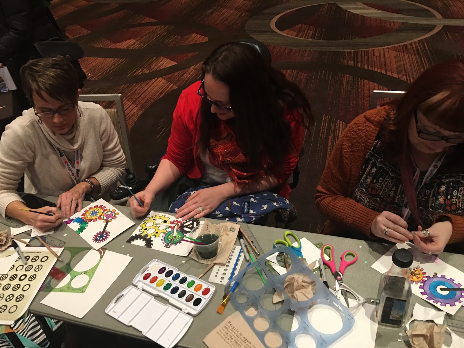 Art Room Blog: STEAM 3rd Grade Gears Lesson Workshop at NAEA 17