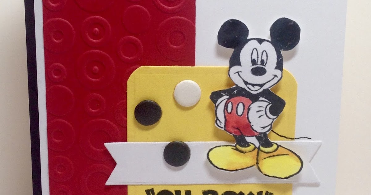 Amy's Creative Pursuits: A Mickey Mouse Card "Oh, Boy!"
