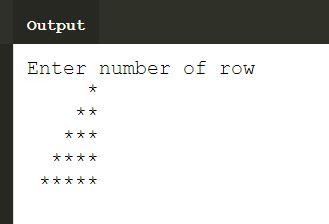 Pattern of right angle triangle ,right angled from right side using C++ ...
