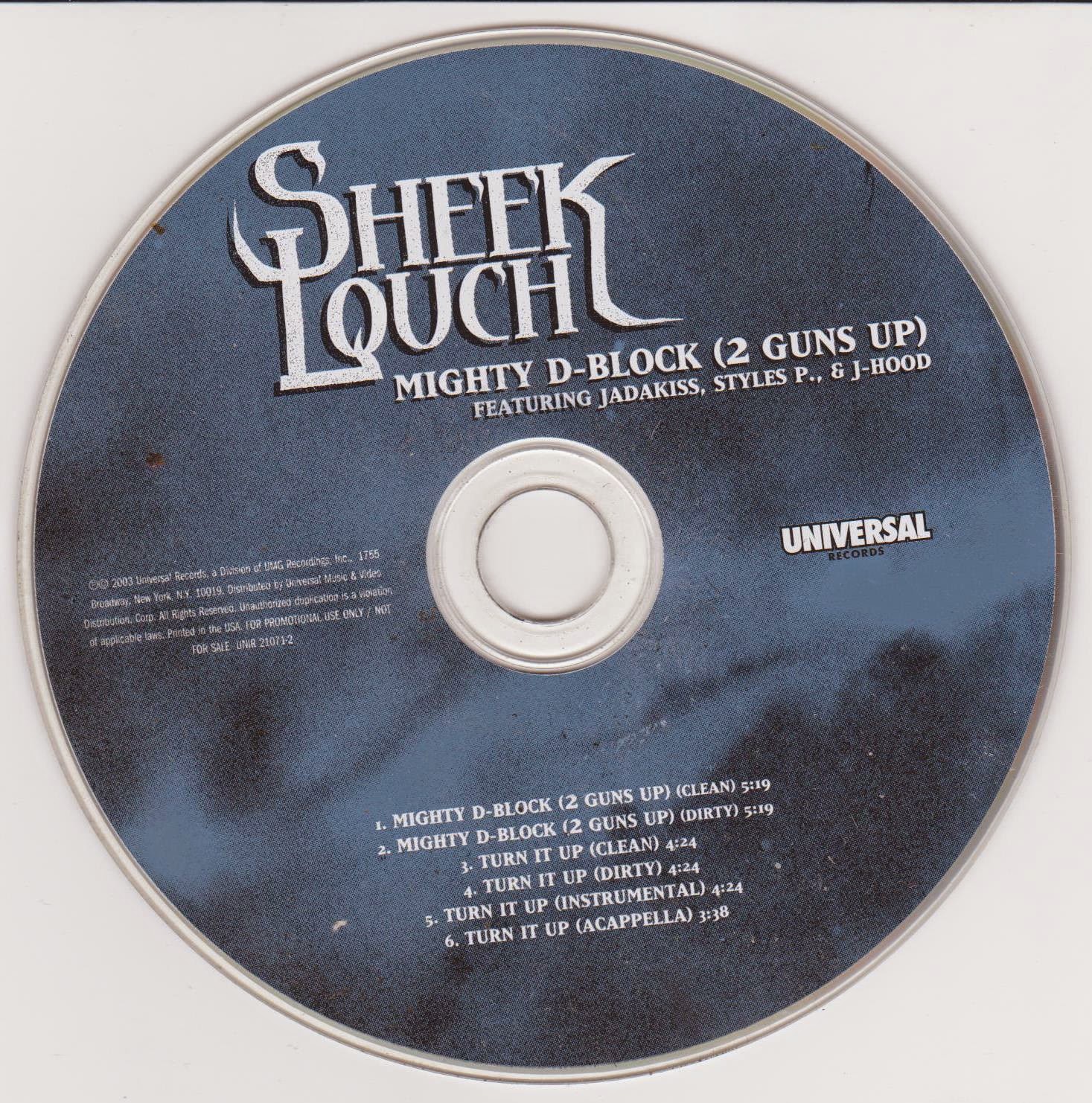BabyBubba's Stash: Sheek Louch ‎– Mighty D-Block (2 Guns Up) / Turn It Up