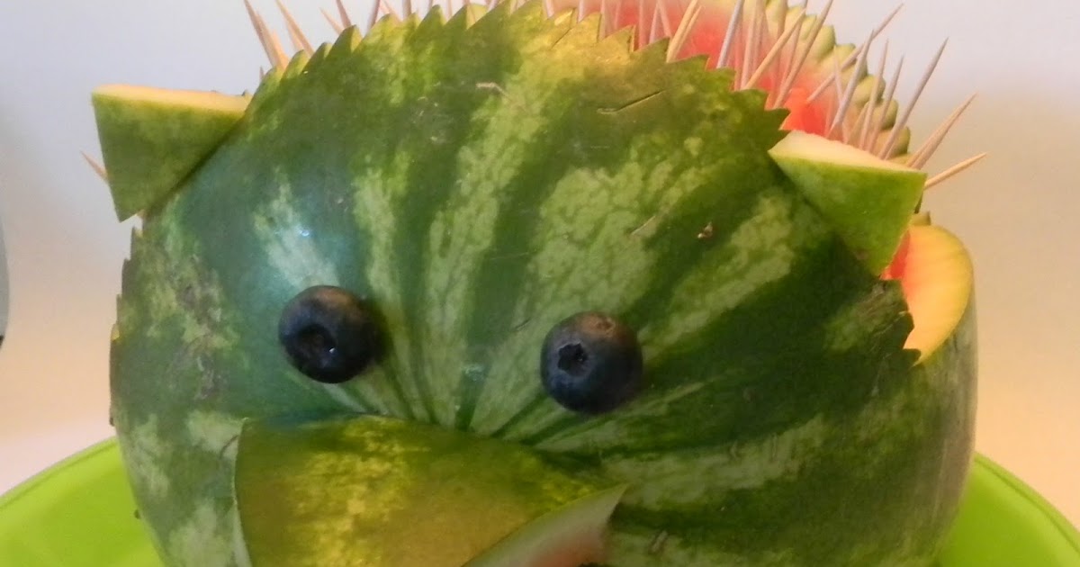 Pams Party & Practical Tips: Hedgehog Watermelon