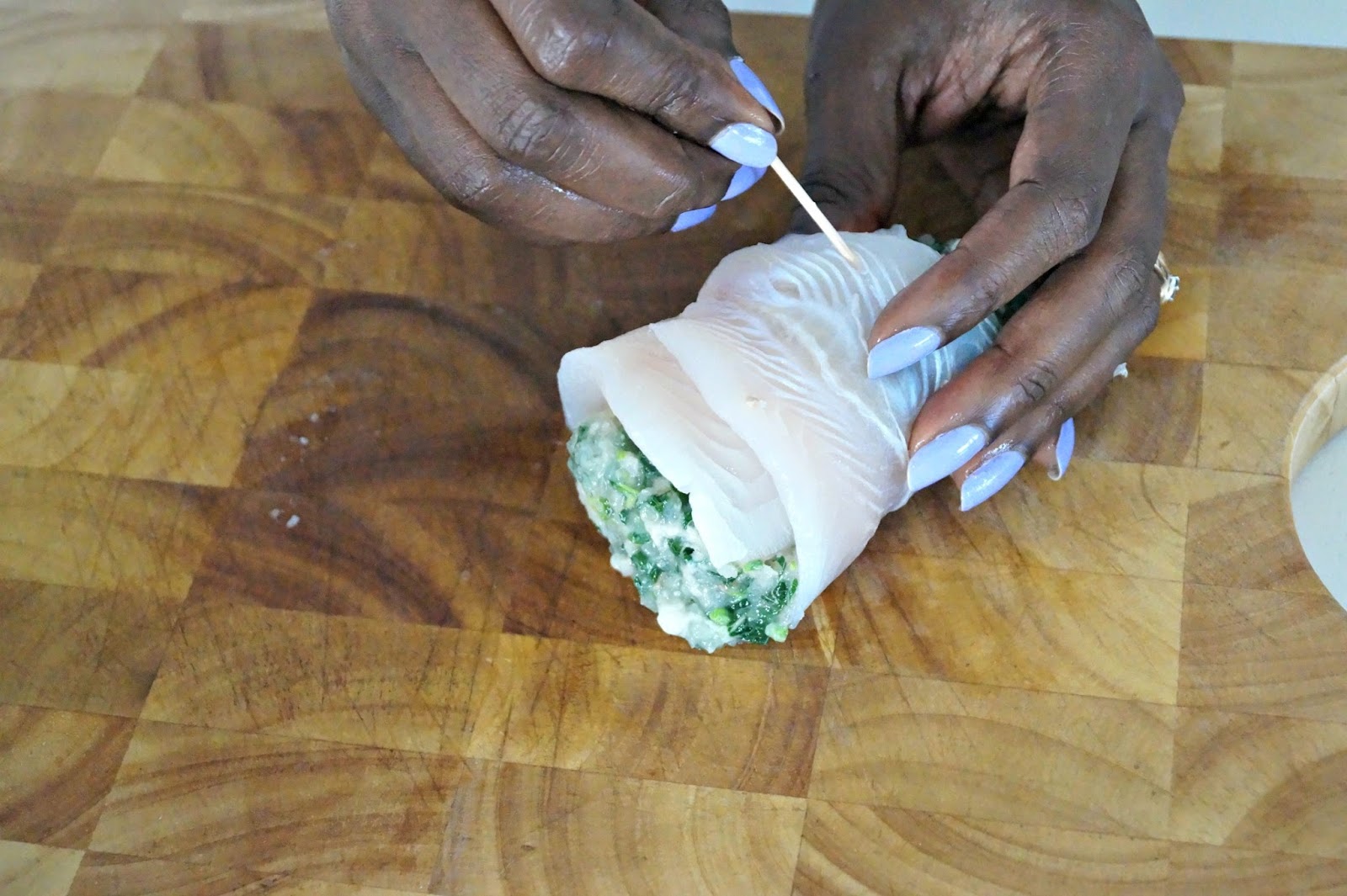 Basa Fillets Stuffed with Kalalu (Green) and Prawns Serve with Warm ...