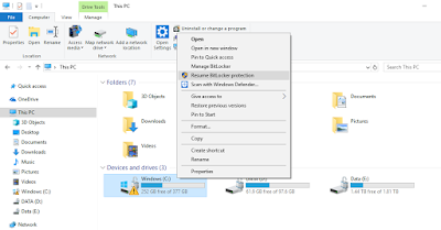 Yellow exclamation mark on C drive on Windows 10