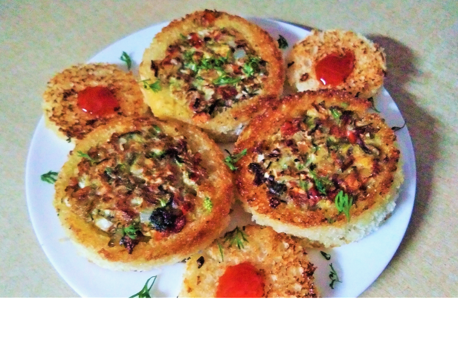 Mixed Vegetable Bread Canapes | Breakfast Ideas With Bread