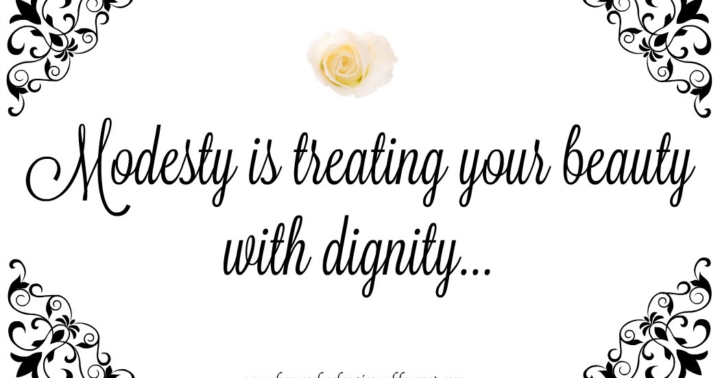 Discussing Modesty With Others