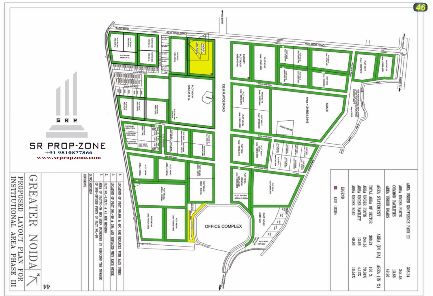 Layout Plan of Phase-III Greater Noida HD Map - Ecotech Industry ...