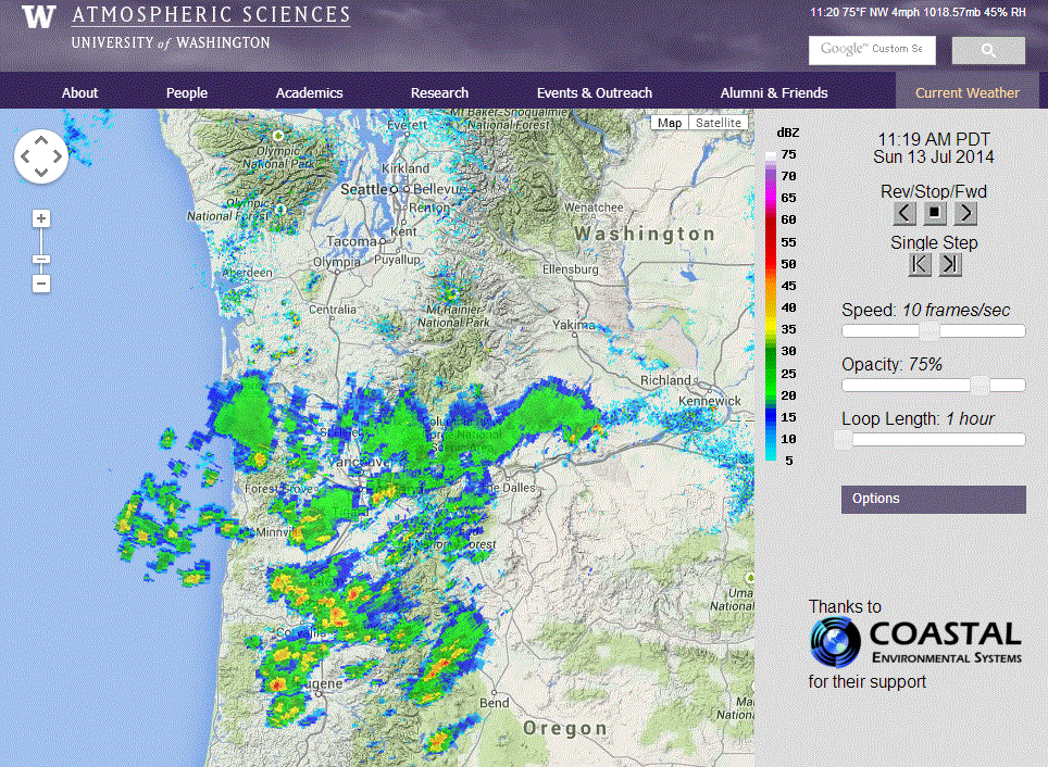 Cliff Mass Weather Blog: Thunderstorms Coming!