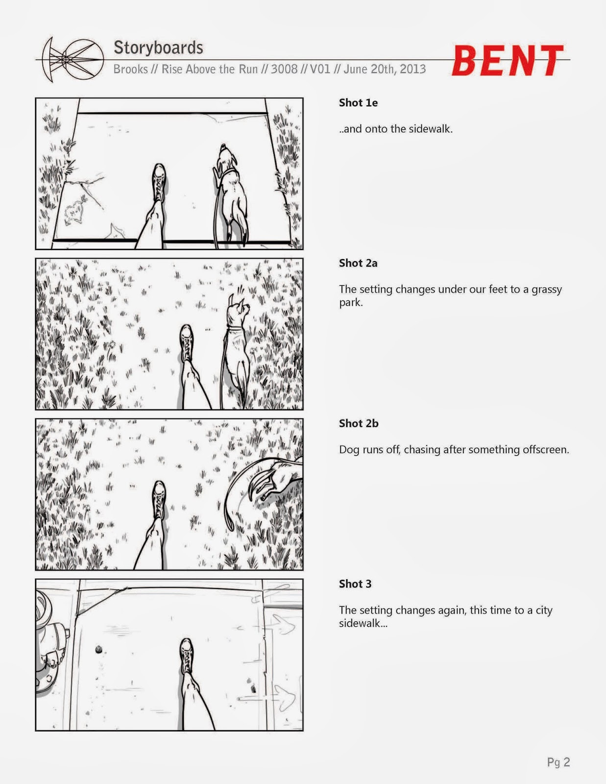 ANIMORGAN, LLC.: "Rise Above the Run" -- Storyboards