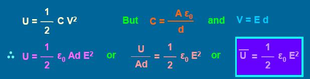 DMR'S PHYSICS NOTES: Energy Density of a Parallel Plate Capacitor