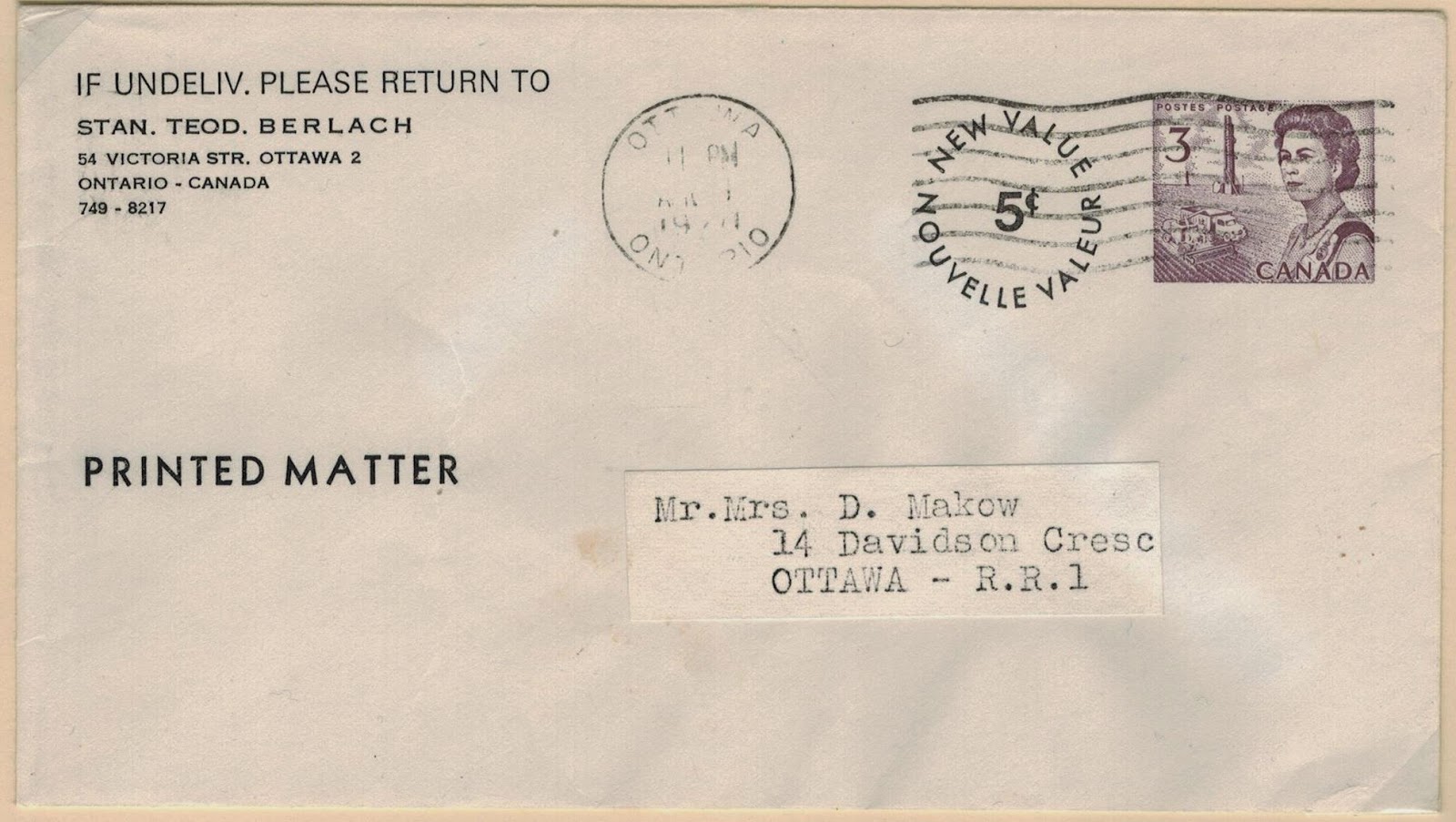 Postal History Corner: Centennial Period Third Class Domestic Mail
