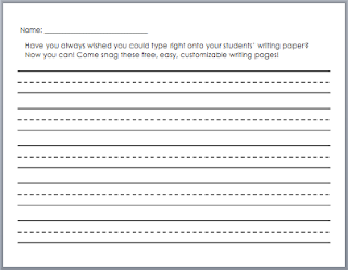 2 Happy Teachers: Easy Writing Pages