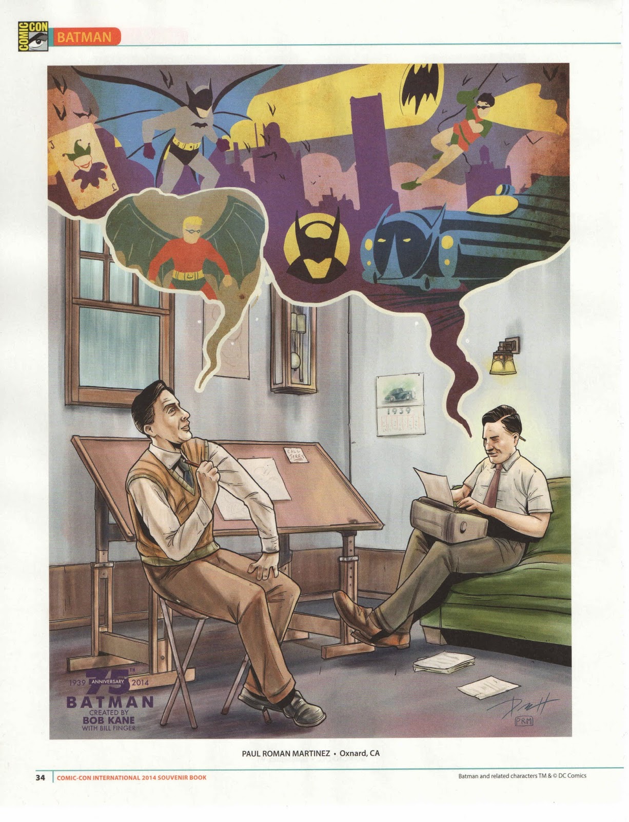 Noblemania: My Bill Finger tribute in the 2014 Comic-Con souvenir book