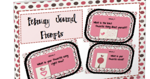 Classroom Freebies Too: FREE February Writing Prompts!